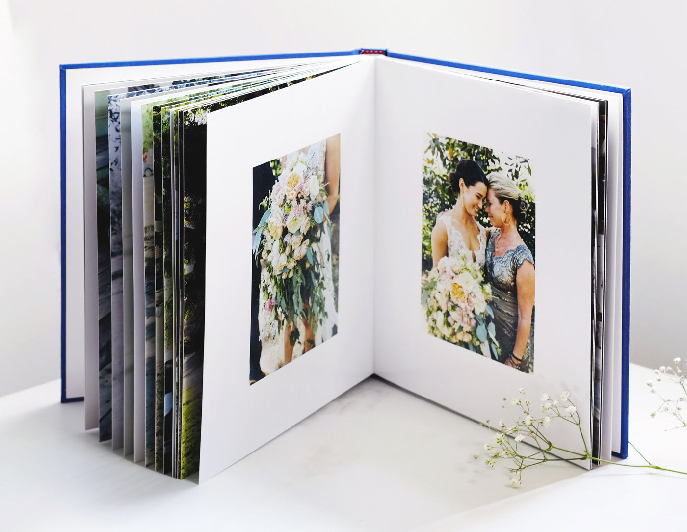 Layflat Wedding Album | Custom Foil-stamped Linen Photo Album | Social ...